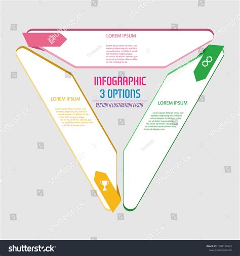Triangle Infographics Triangle Diagram Divided Into Stock Vector Royalty Free 1901194972