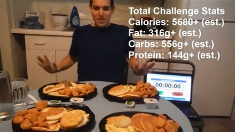 Four Burger Kings Ultimate Breakfast Platter Challenge Youtube