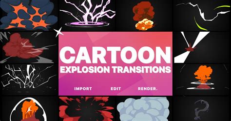 Cartoon Explosions Transitions 010622 2d Textures And Materials Unity Asset Store