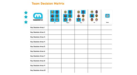 Team Decision Matrix Community Templates