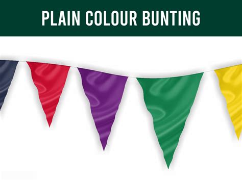 Plain Colour Bunting High Quality Irish Made Durable