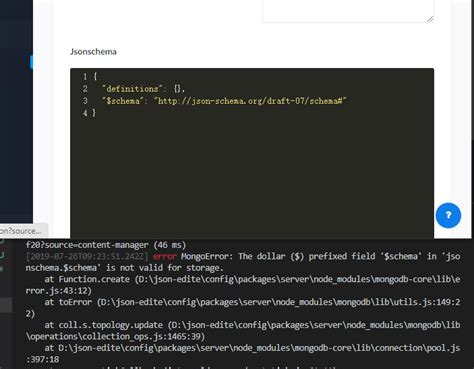 Can T Save Json Schema To A Json Field Issue 3684 Strapi Strapi