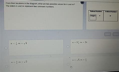 solved from their locations in the diagram what are two possible