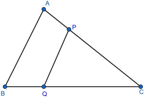 in the given figure pq ab cq 4 8 cm qb 3 6 cm and ab 6 3 cm