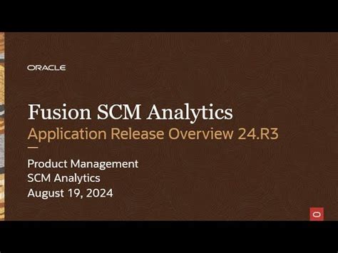 oracle analytics on linkedin fusion data intelligence overview for fusion scm analytics 24 r3…