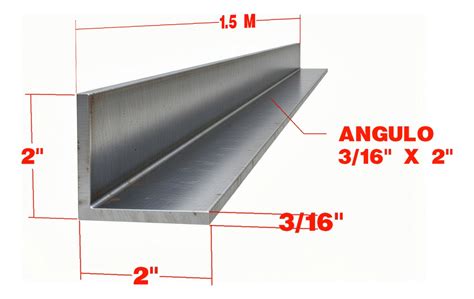 Ángulo De Acero A36 Calibre 316 Pack De 4 Piezas 15 Metros Am Aceros