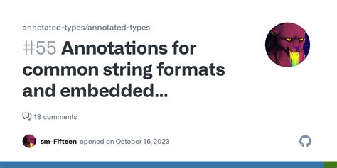 Annotations For Common String Formats And Embedded Language Snippets