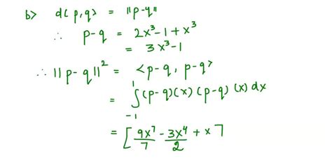 SOLVED 38 Calculus Required Let The Vector Space P3 Have The Inner