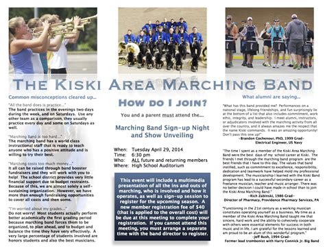 Marching Band Sign Ups And Show Unveiling Tuesday Night