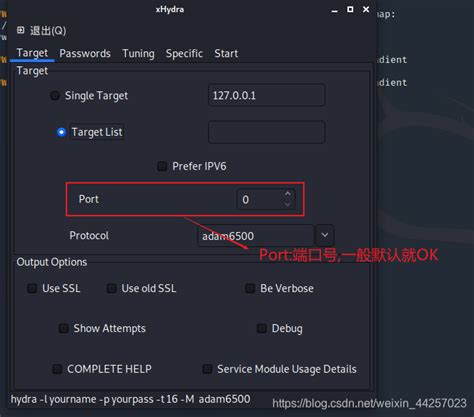 Kali 工具 xhydra 协议爆破 篇 CSDN博客