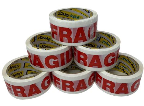 Low Noise Fragile Tape By Stikky Tape Always Free Delivery
