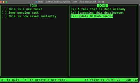 Terminal Ui Todo App With Ncurses