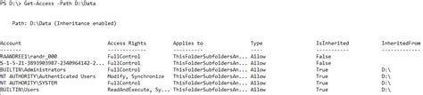 Windows How Can You Display Access Permissions Of A File Or Folder Using Powershell Using