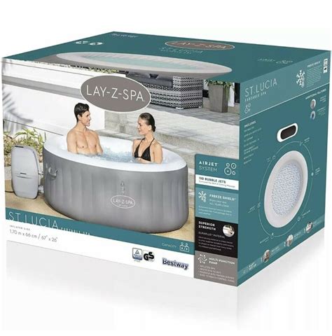 Lay Z Spa St Lucia Airjet Hot Tub Person Lazy Spa Free Delivery For Sale From United