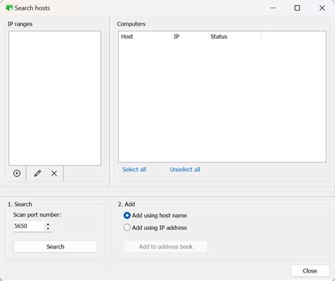 Scan Netwerk Voor Hosts Remote Utilities