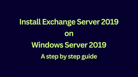 Error Installing Exchange Server 2019 On Windows Server 2022 Windows