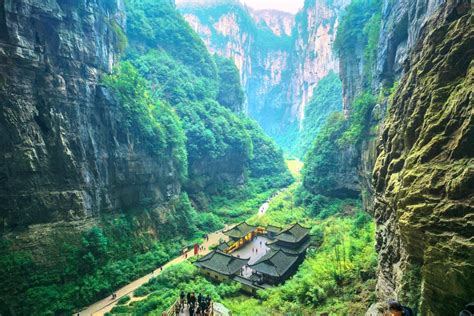 宛若仙境重庆武隆天生三桥景点高清风景图片 2 配图网