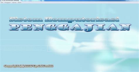 Aplikasi Penggajian Gratis Dengan Vb 60 Dan Microsoft Access 2003 Pemrograman Visual Basic