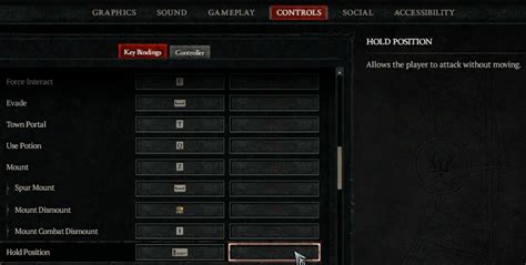 Diablo 4 Hold Position Hotkey