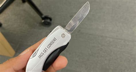 A M San Antonio Put Sex Assault Message On Free Pocket Knives