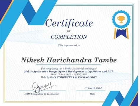 Flutter Mobileappdevelopment Php Industrialtraining Techskills