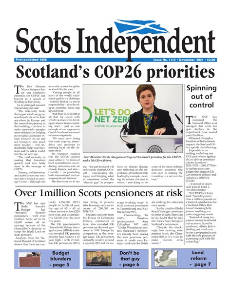 Issue 1113 November 2021 The Flag In The Wind