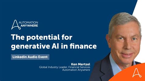 Krish Patel On Linkedin The Potential For Generative Ai In Finance