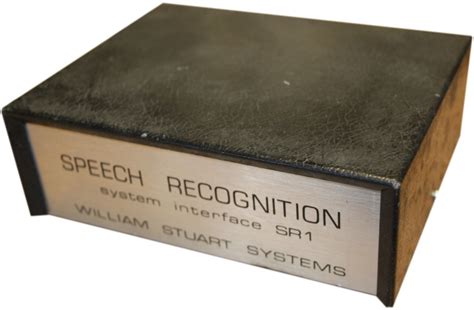 Speech Recognition System Interface Sr1 Peripheral Computing History