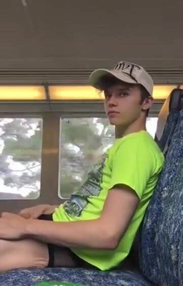 Exhibitionist Risky Train Wank Video 3