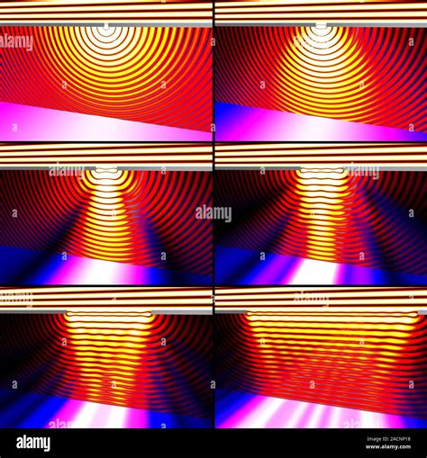 Diffraction Experiment Simulation Showing The Variation With Slit Size Of The Diffraction