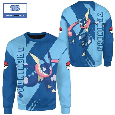 Greninja Pokemon Anime Christmas 3d Sweatshirt Boomcomeback