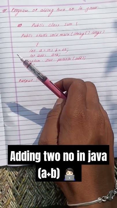 Adding Two Numbers Java Programming Shorts Shortsfeed Java