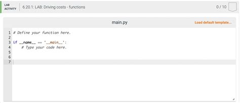 Solved Write A Function Driving Cost With Input Parameters Chegg