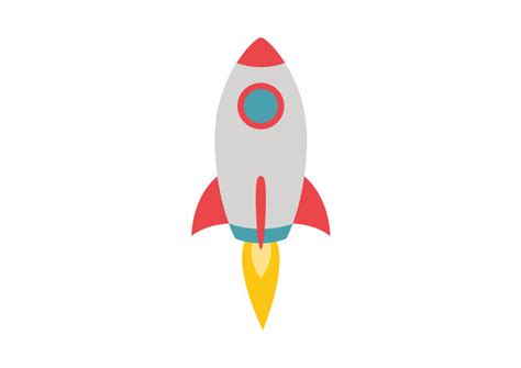 Rocket Ship Flat Vector Icon Superawesomevectors