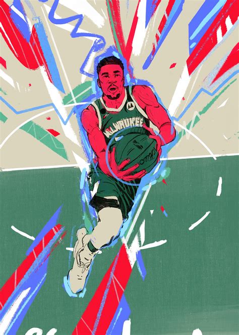 Expressive Nba Illustrations On Behance Illustration Sports Art