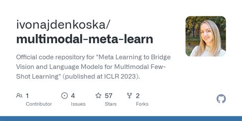 Github Ivonajdenkoska Multimodal Meta Learn Official Code Repository
