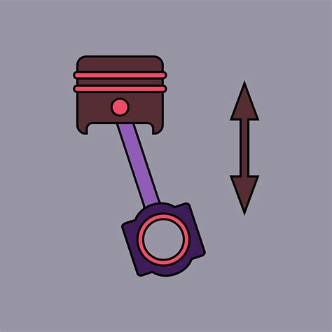 플랫 아이콘 디자인 컬렉션 자동차 피스톤 운동 벡터 Eps Ai Uidownload