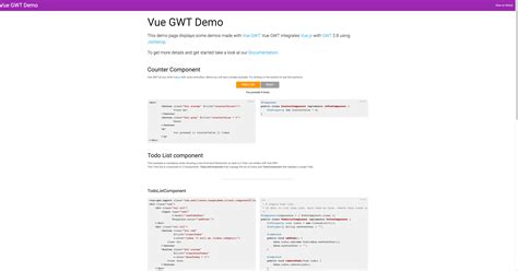 demo project is busted · issue 113 · vuegwt vue gwt · github
