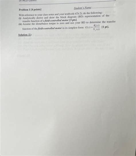 Solved Problem 1 4 Points With Reference To Your Class