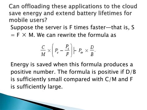Ppt Cloud Computing For Mobile Users Can Offloading Computation Save