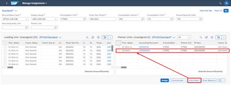 Icmr Unable Auto Match For Manual Posting Journa Sap Community