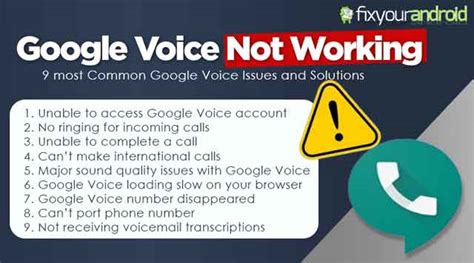 Google Voice Not Working Common Issues And Solutions