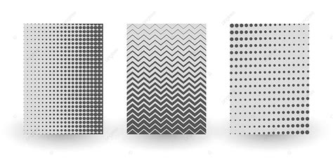 Gray Halftone Posters A Collection Of Trendy Abstract Backgrounds With