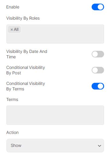 Conditional Visibility Piotnet Grid