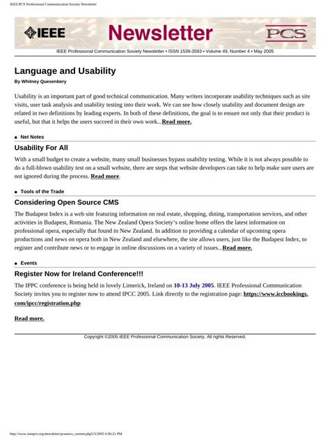 Pdf Language And Usability Ieee Professional Communication