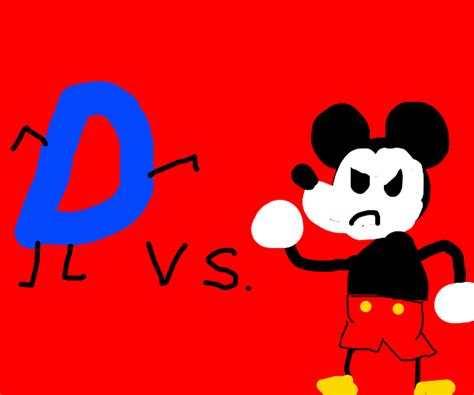 Drawception D Vs Mickey Mouse Fight Drawception