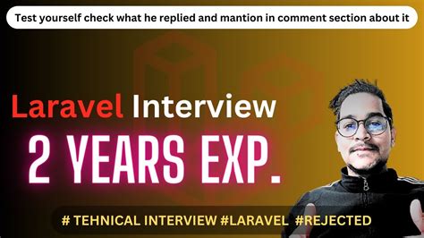 Php Laravel Interview 2 Years Backend Developer Interviewguide Laravel Liveinterview