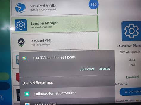 I Want To Reset And Get Back The Default Android Tv Launcher Please Help Randroidtv