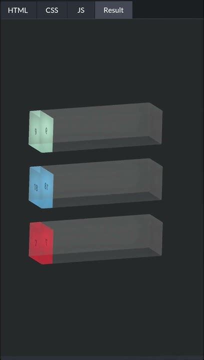 3d Animation Progressbar 🔥🔥 Html5 And Css3 Viral Coding Webdesign Progressbar Shorts