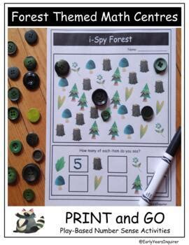 Forest Themed Math Centres By Early Years Inquirer TPT